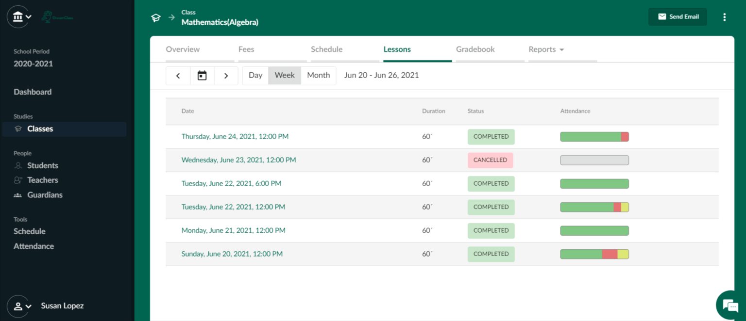 Music School Scheduling in School Management Software - DreamClass