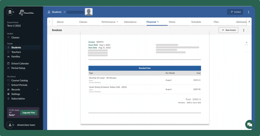 DreamClass for Music schools - DreamClass